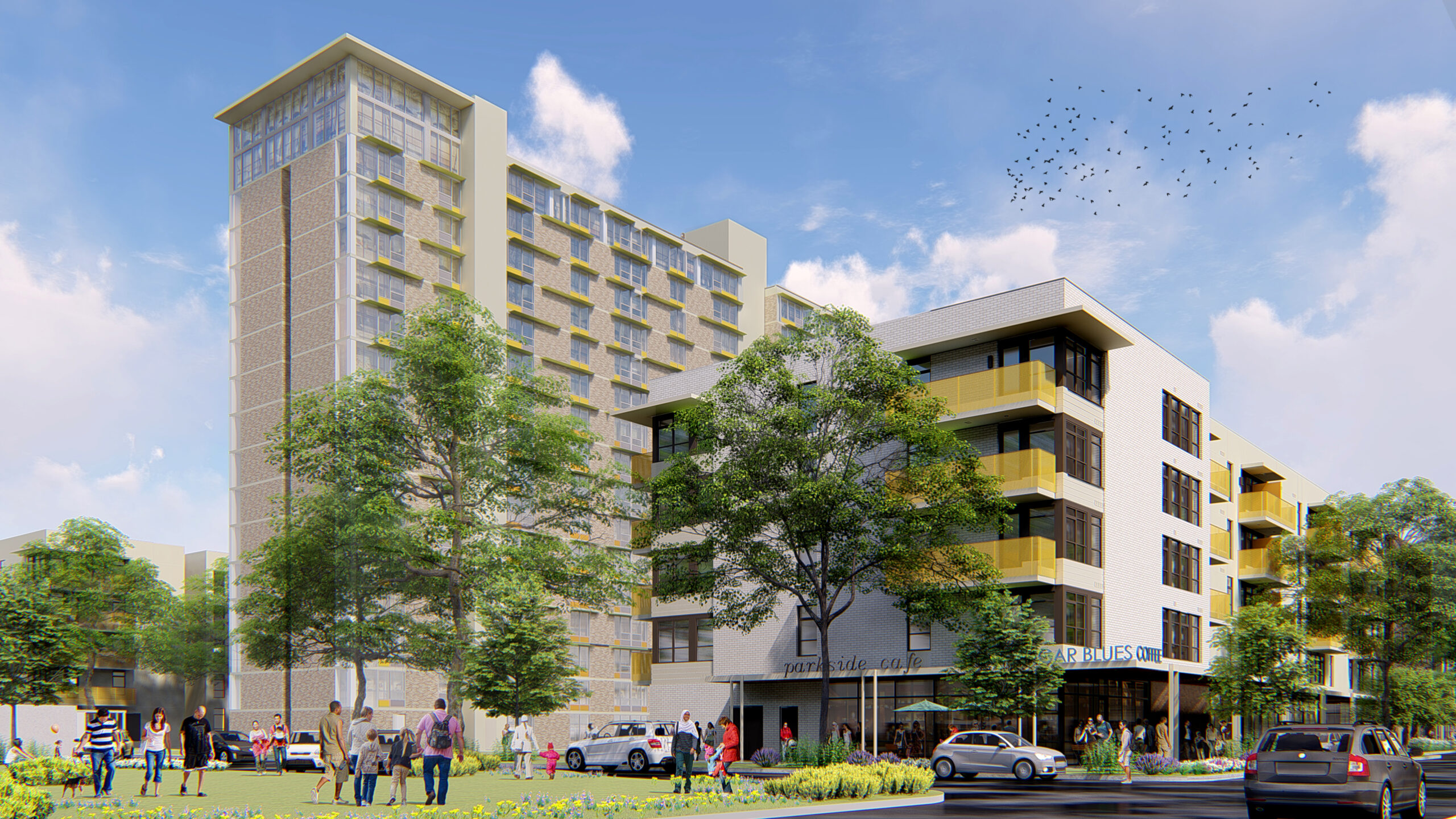 Travis Flats Mixed Use Development Structures